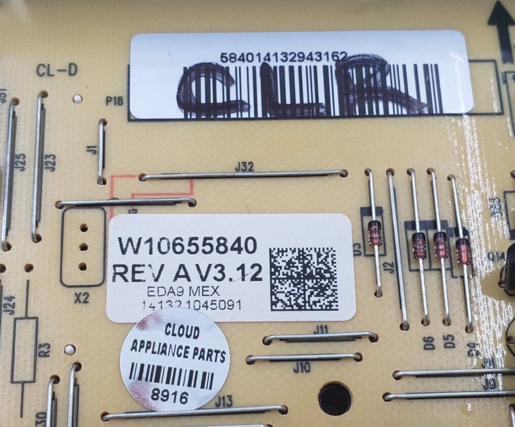 Genuine Whirlpool Range Control Board W10655840 Same Day Ship & 60 Day ...